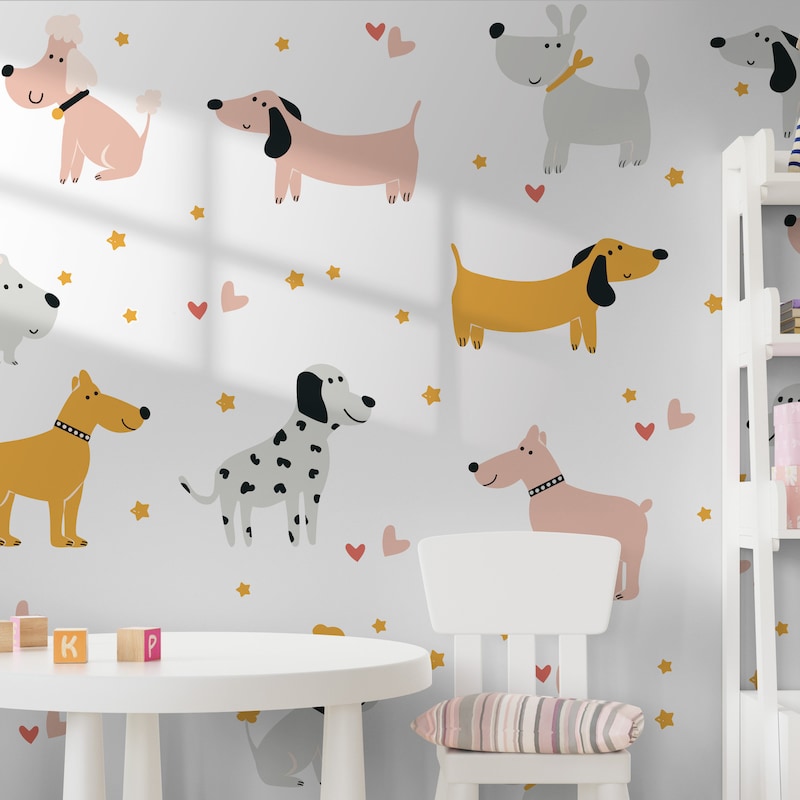 Fun Dog Wall Stickers - Etsy