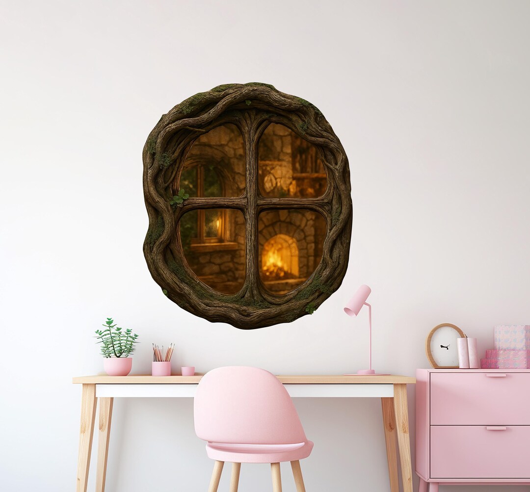 Magic Fairytale 3D Window Wall Sticker, LOTR Style, Removable Easy Peel ...