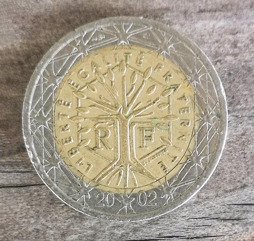 2 Euro 2002 France, Rare Coin - Etsy