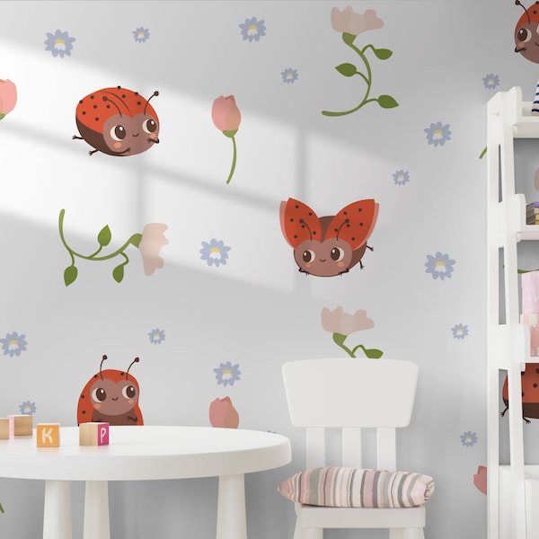 Ladybug Wall Decal - Etsy