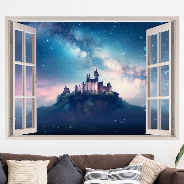 3d Window Wall Decal - Etsy