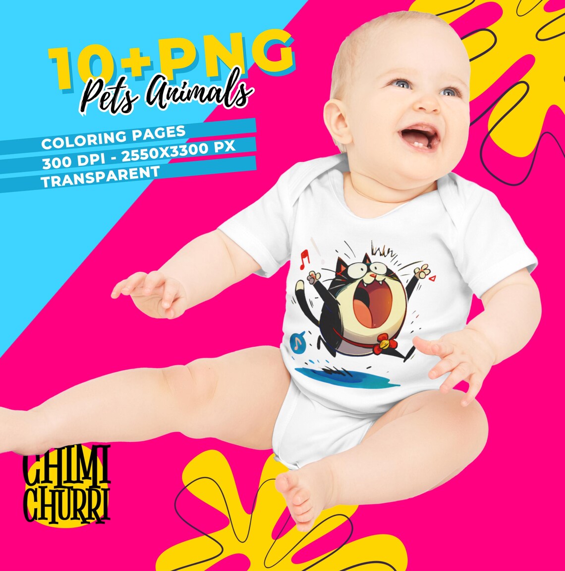 Pets Whimsical Animals Clipart Bundle | Quirky, Playful, Silly, Humorous, Expressive ...