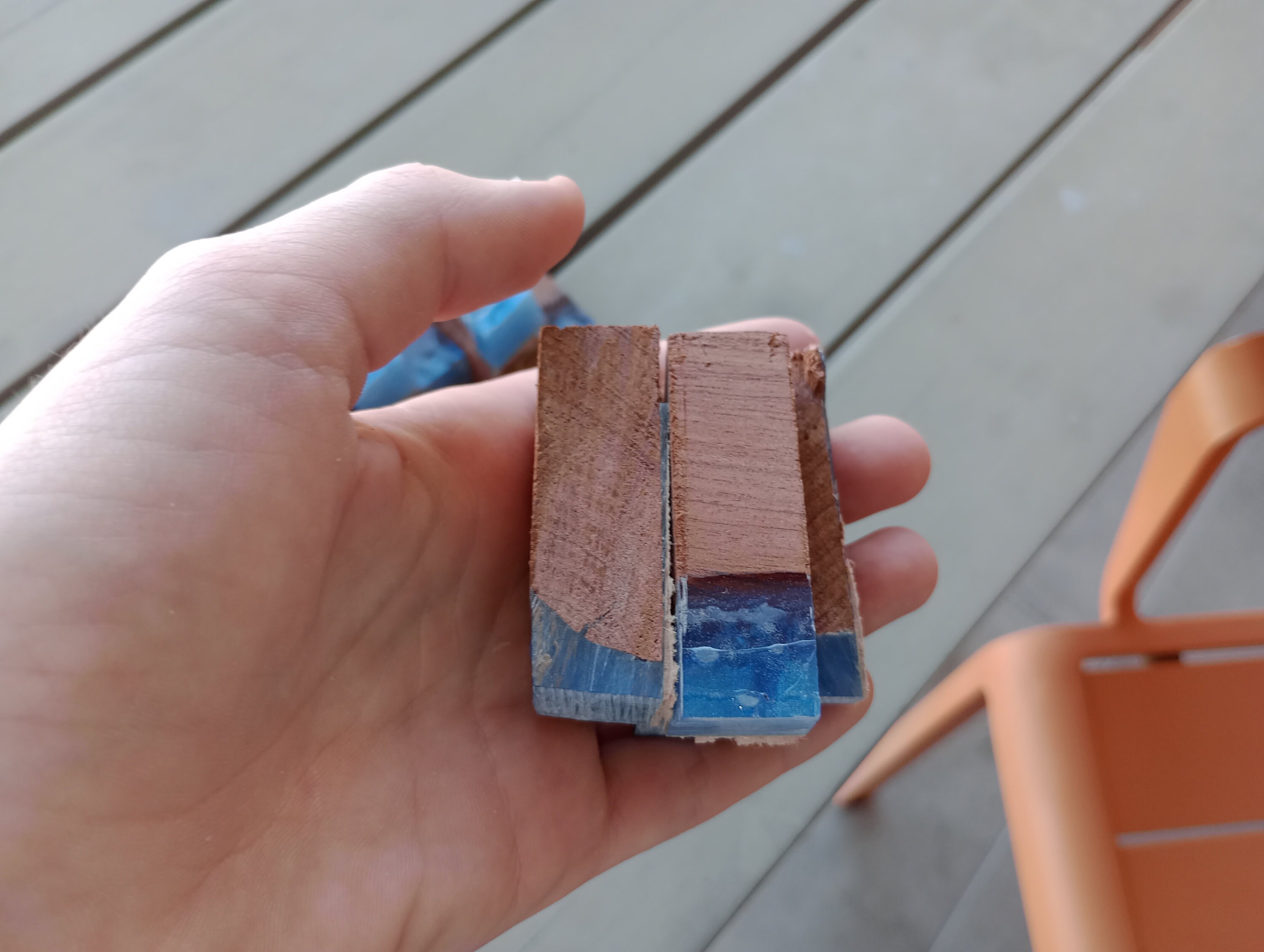 Pen Blanks Epoxy and Wood Hybrid Pen Blanks Blue Epoxy and Dark Wood - Etsy