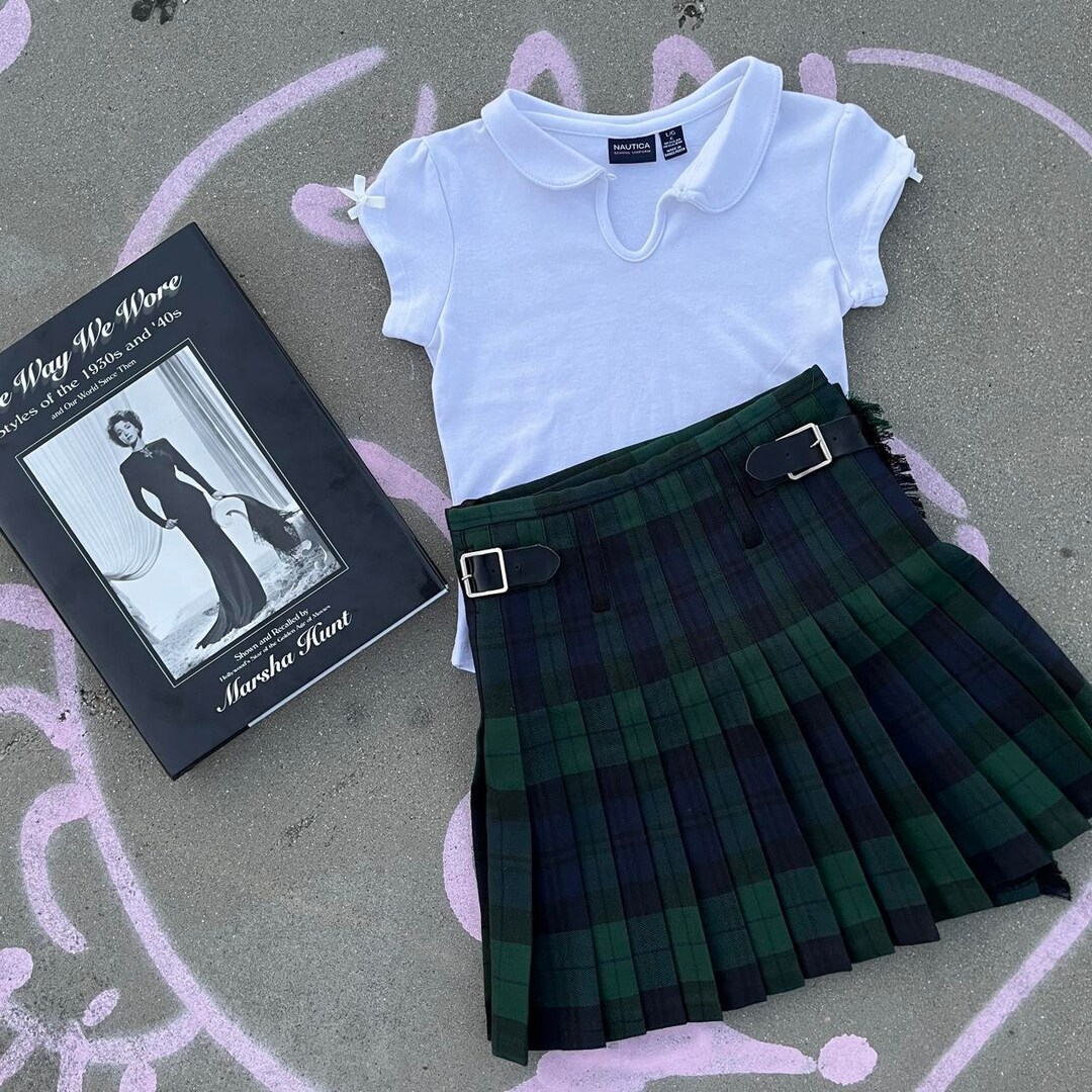 Charming and Playful Kilt School Uniform Skirt - Etsy
