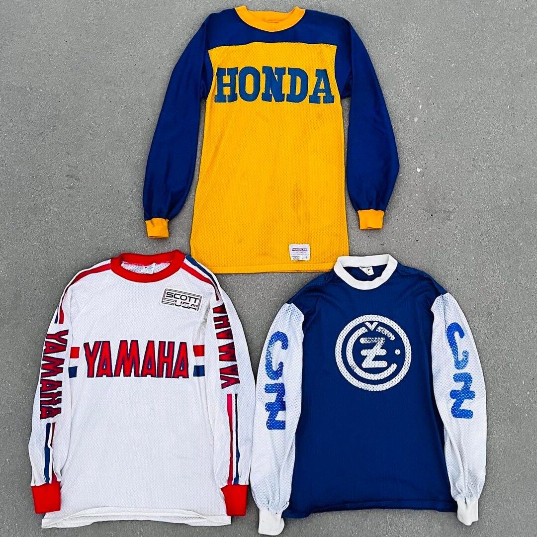 Motorcycle Jerseys 1970's Vintage Motorcycle Jersey Rare Honda Jersey ...
