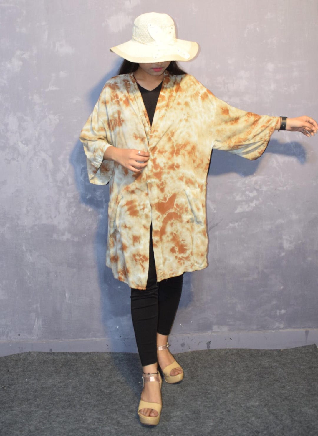 Brown Color Robe, Dressing Gown, Unique Gift, Bridesmaid Dress, Kimono ...