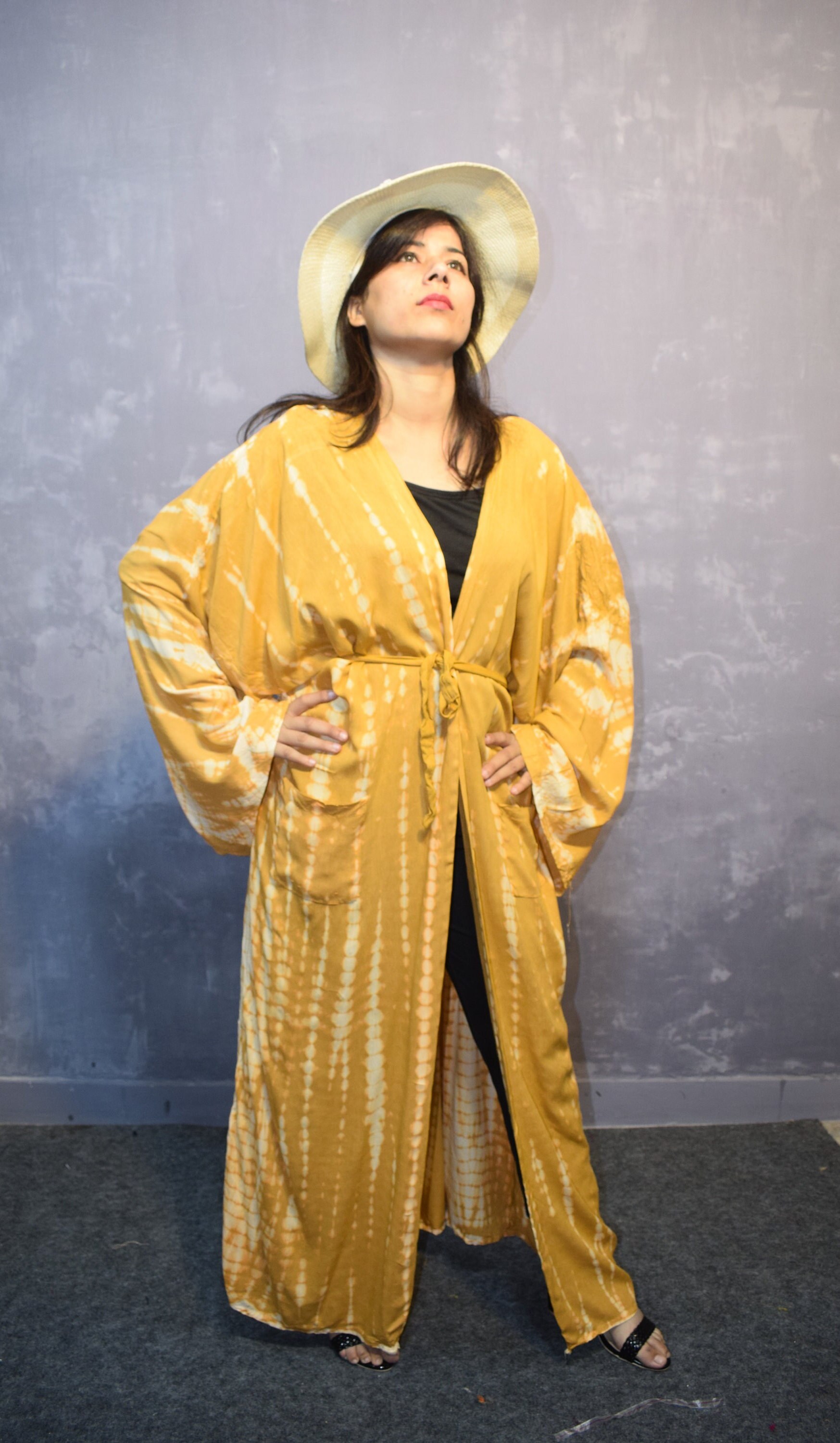 Long Kimono Robe Summer Unisex Kimono Tall Womens Vacations Holiday