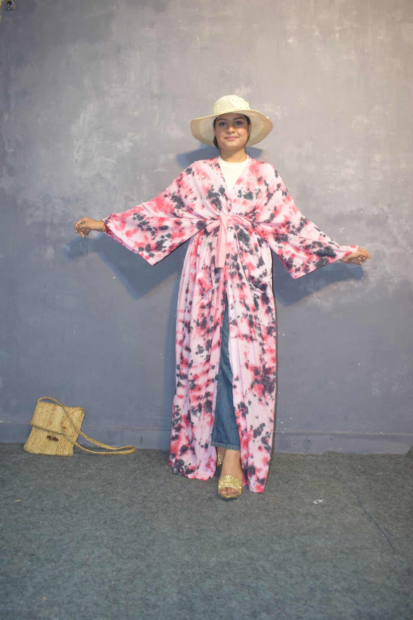 Beautiful Colorful Kimono,boho Kimono Cover Up,kimono Full Length,short ...
