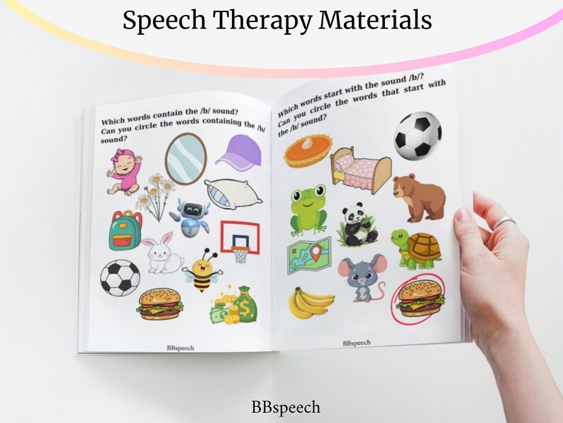 Speech Therapy Activities for /b/ and /p/ Sounds Digital Resources for ...