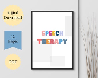Speech Therapy Room Decor - Etsy