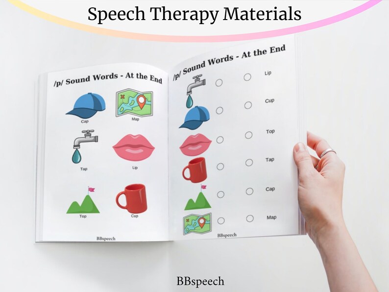 Speech Therapy Activities for /b/ and /p/ Sounds Digital Resources for ...