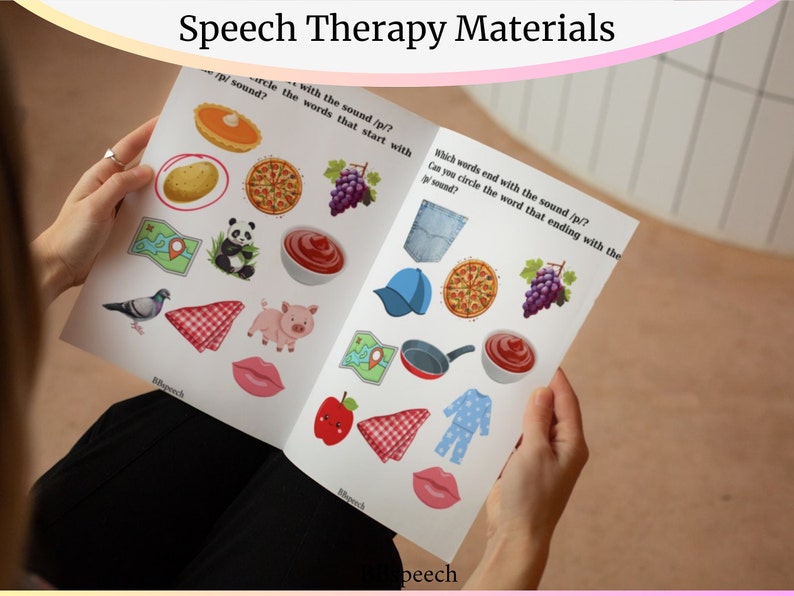 Speech Therapy Activities for /b/ and /p/ Sounds Digital Resources for ...