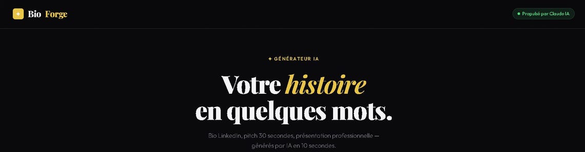 Ai-powered HTML Bio and Pitch Generator | Linkedin Bio, Freelance Pitch ...