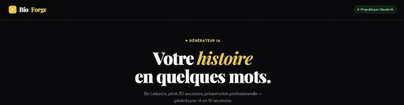 Ai-powered HTML Bio and Pitch Generator | Linkedin Bio, Freelance Pitch ...