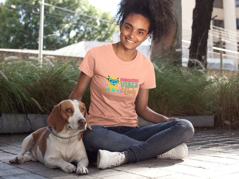 Pawsitive Vibes Only T-shirt, Paw Prints Shirt, Pet Owner Gift, Animal ...
