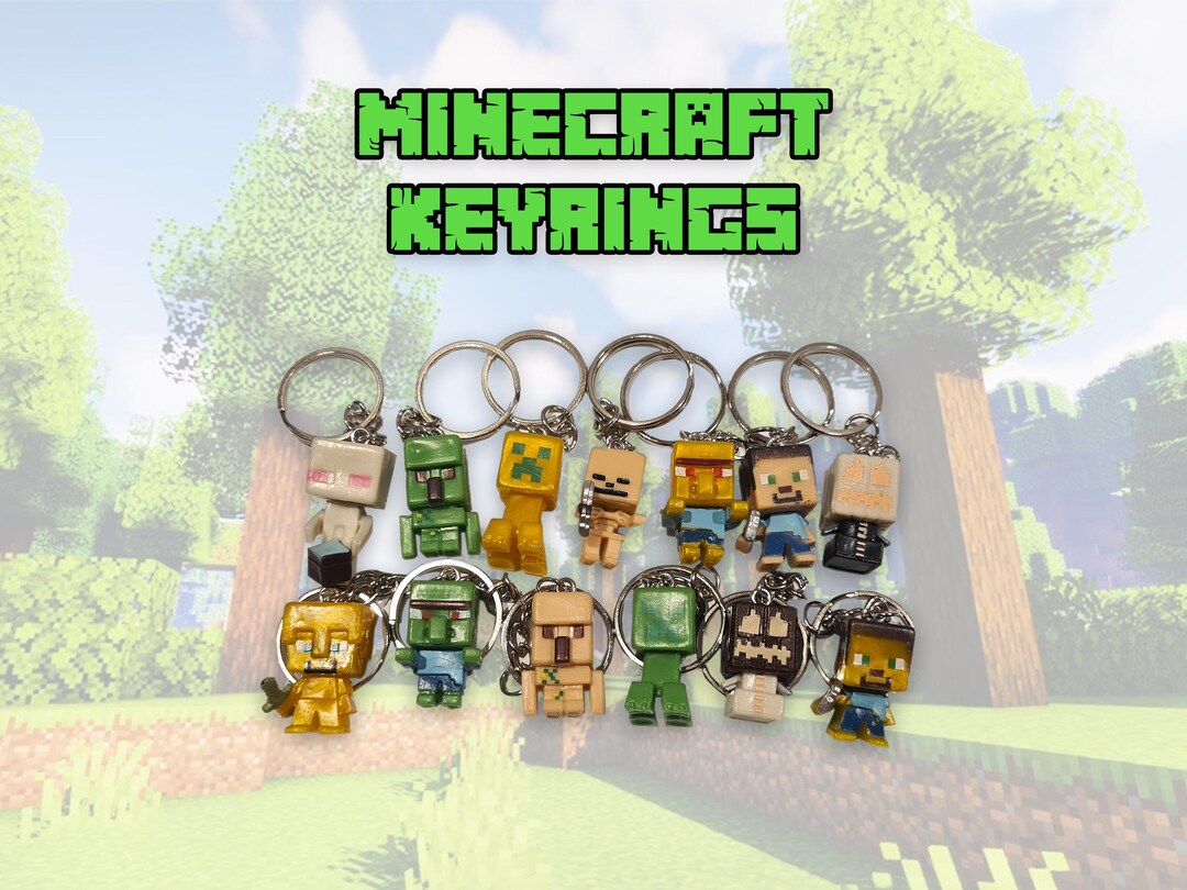 Minecraft Keyrings, Minecraft Gift, Minecraft Figures, Keyrings ...