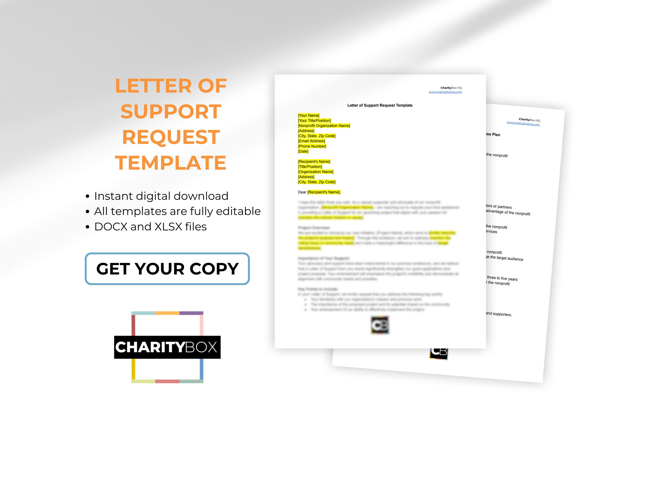 Letter of Support Request Template - Etsy