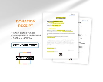 Nonprofit Invoice and Donations Receipt Templates / Charity Invoice ...