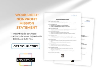 Worksheet: Developing Nonprofit Values and Values Statement - Etsy