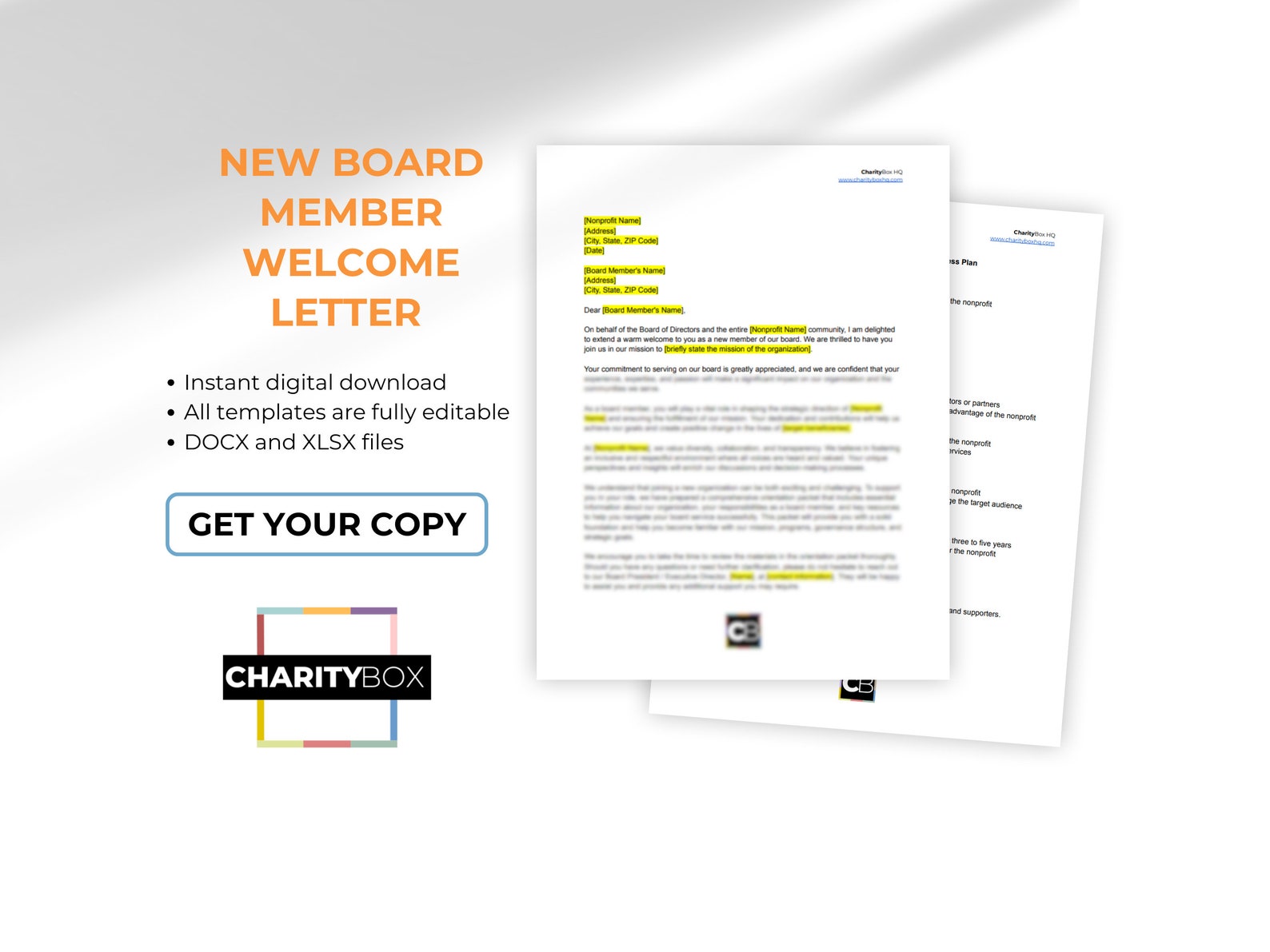 New Board Member Welcome Letter - Etsy