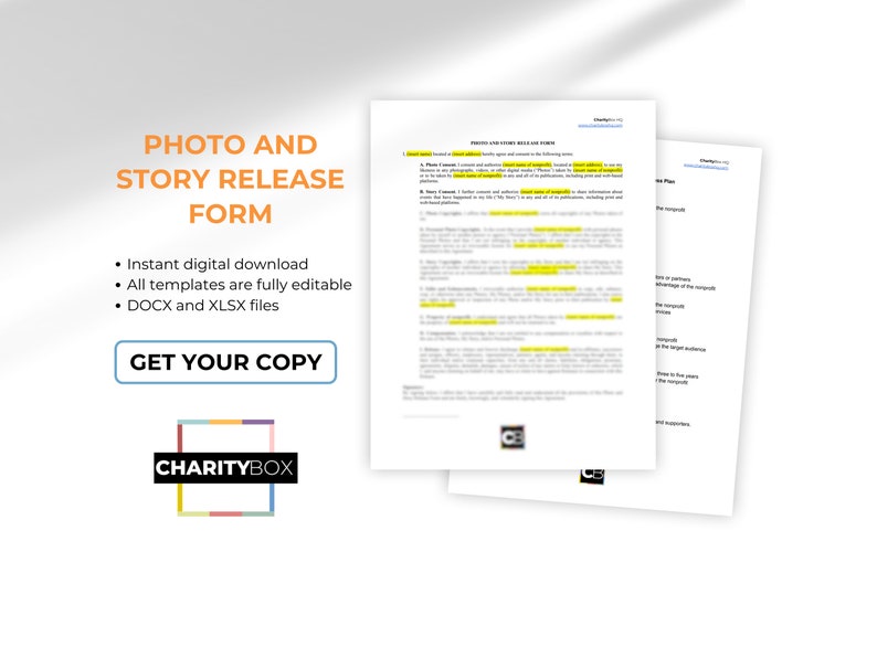Photo and Story Release Form - Etsy