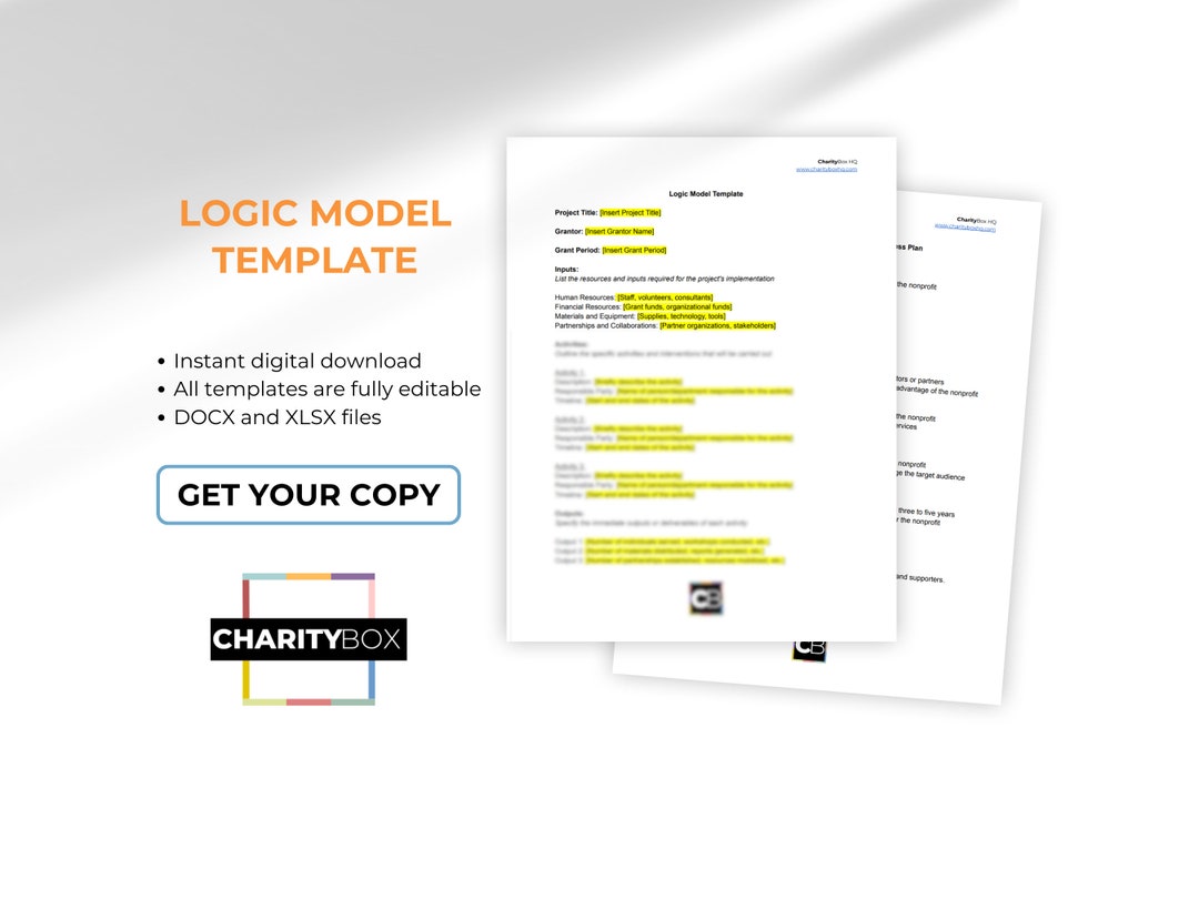 Logic Model Template - Etsy