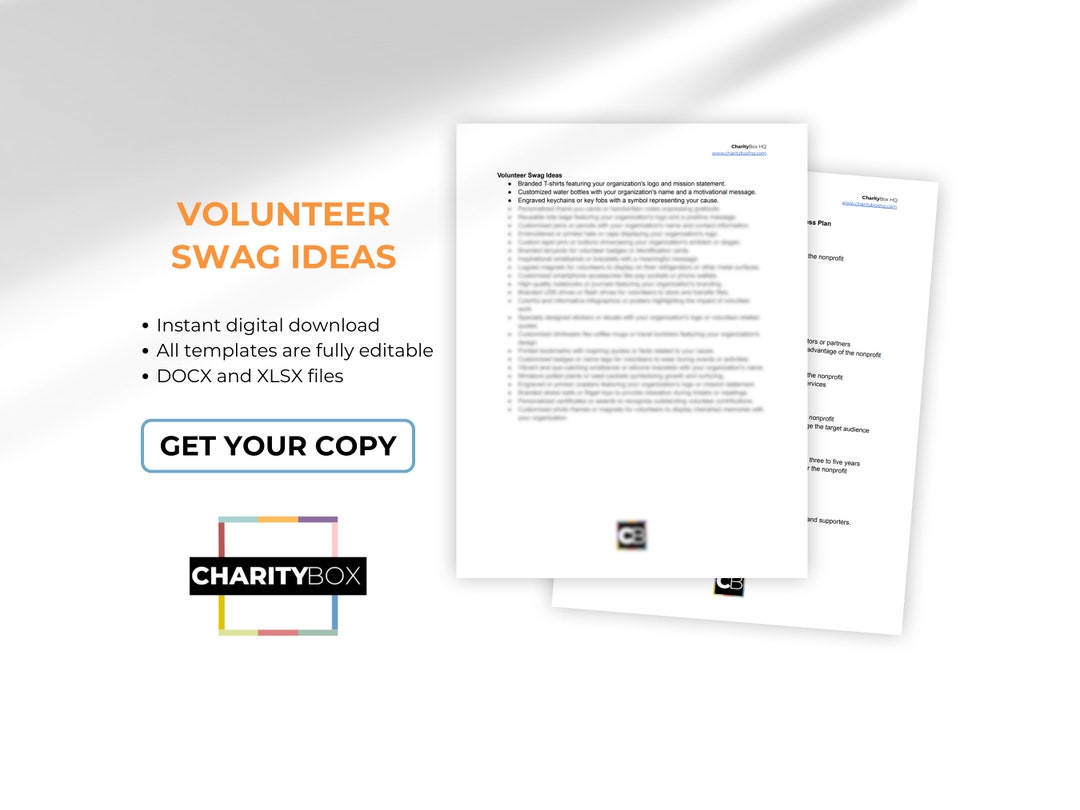 Volunteer Swag Ideas - Etsy