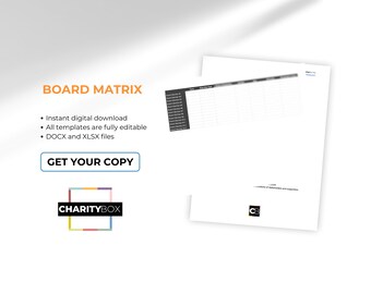 Nonprofit Board of Directors Demographic, Skills, and Network Matrix ...