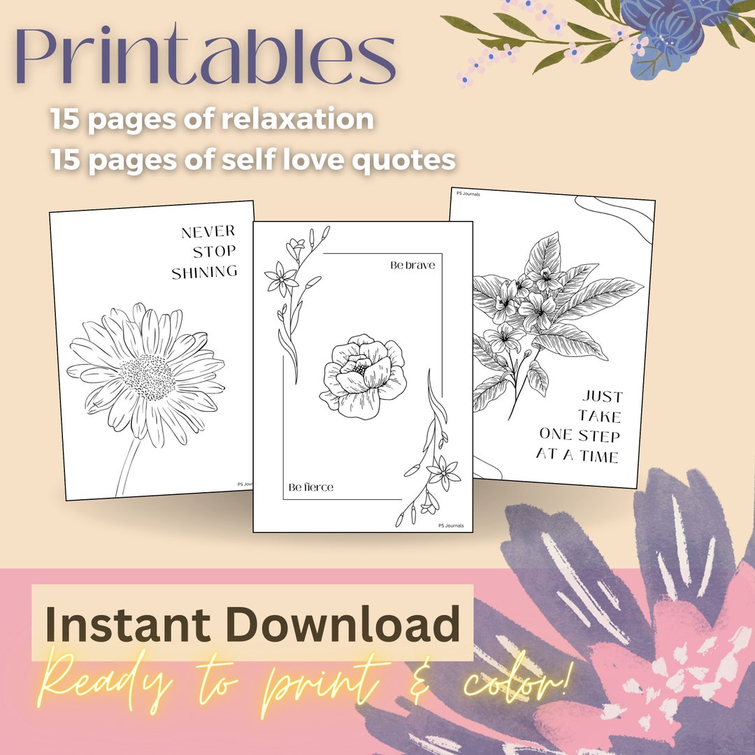 Nature Coloring Pages for Adults Printable Coloring Book Coloring Pages ...