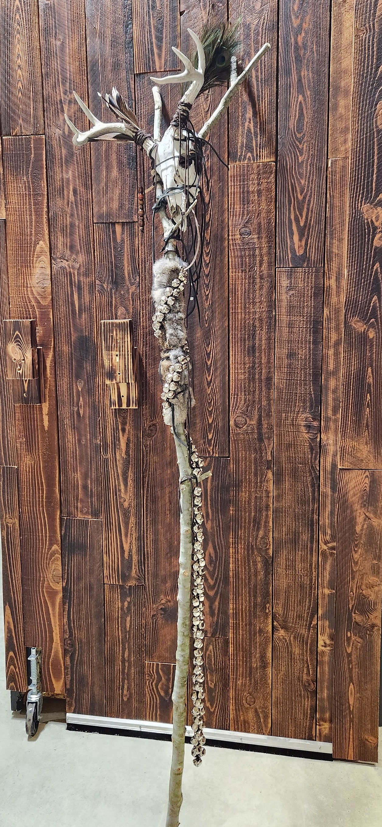 Deer Skull Staff/spiritual Totem - Etsy