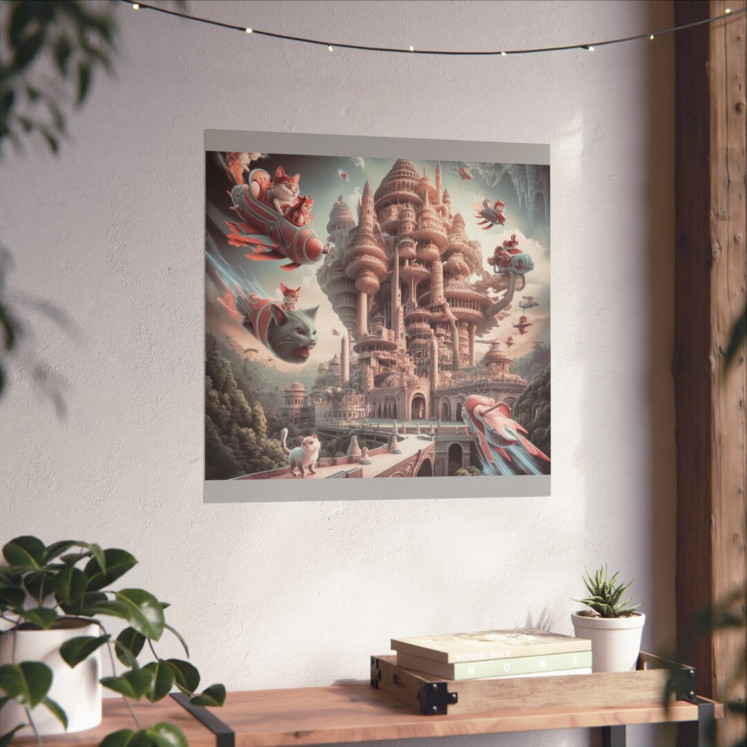 Vertical Posters, Surreal Skyscape, Digital Artestry, Cosmic Cats ...