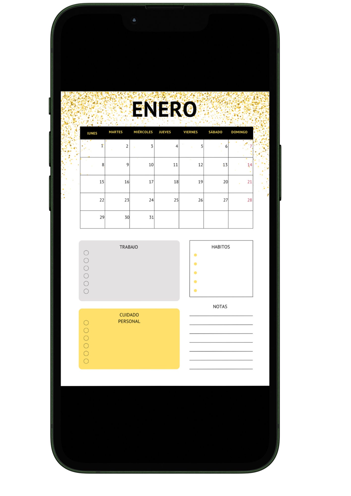 Digital Planner 2024 in Spanish Printable and Interactive Agenda 2024 ...