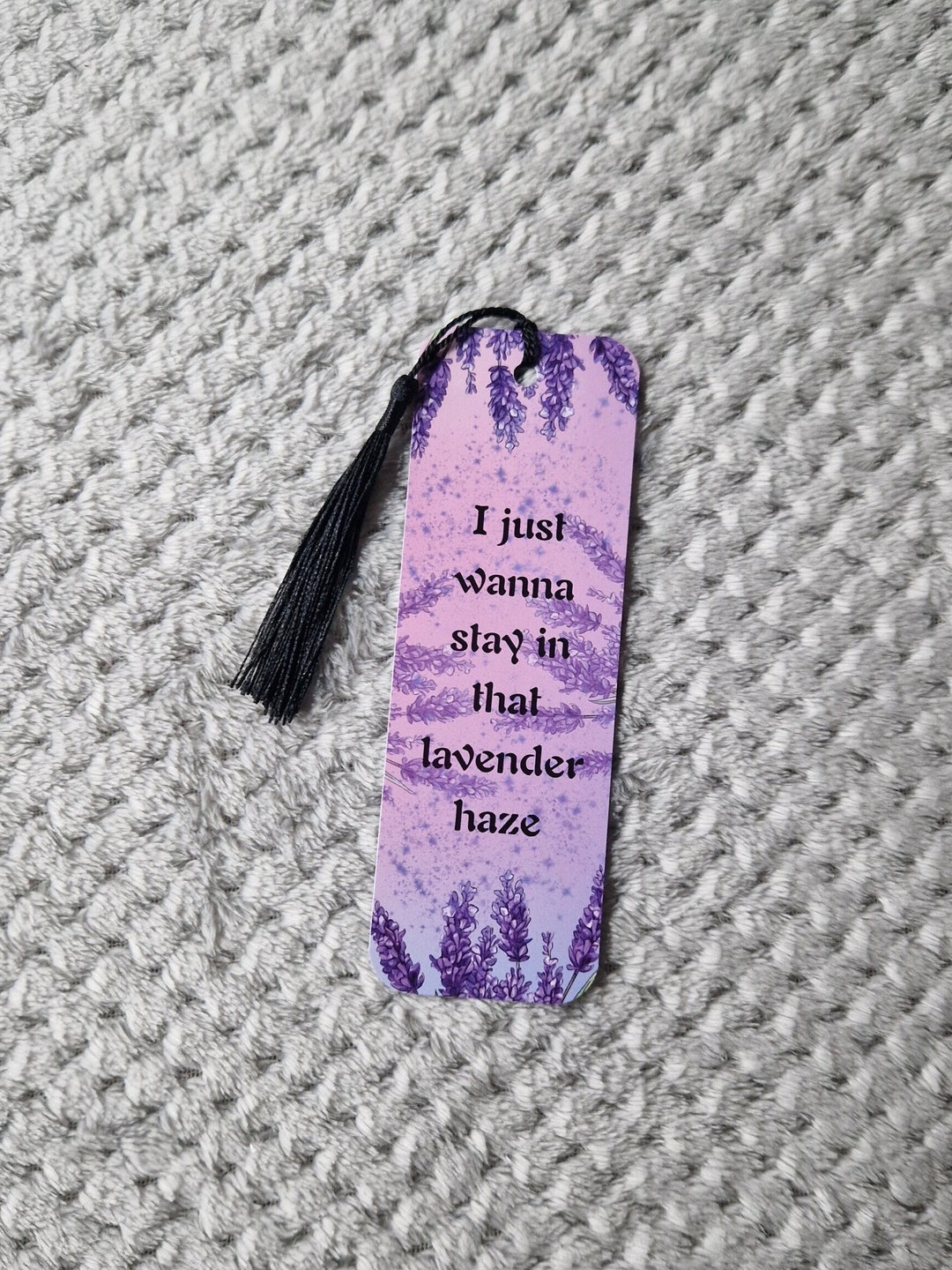 Taylor Swift Inspired Bookmark Song Quote Page Saver Lavender Haze ...