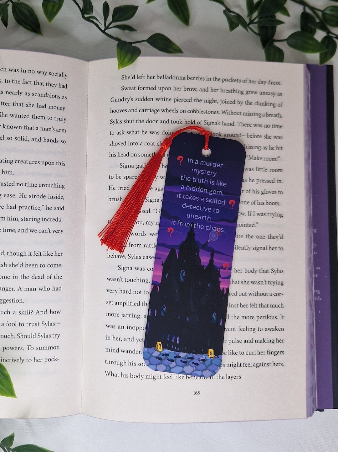 Thriller Mystery Handmade Bookmark Crime Scene Book Accessory Detective ...