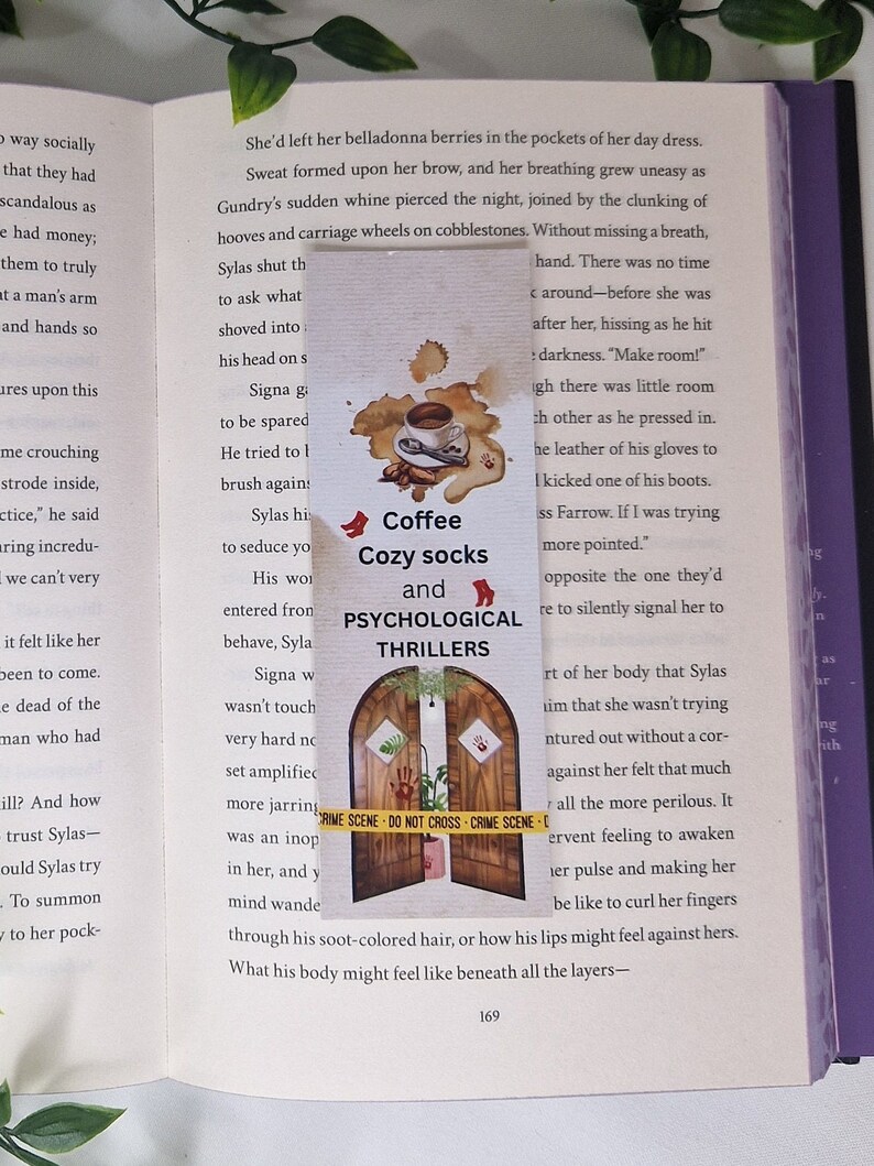 Psychological Thriller Bookmark: Glossy Double-sided Page Holder - Etsy