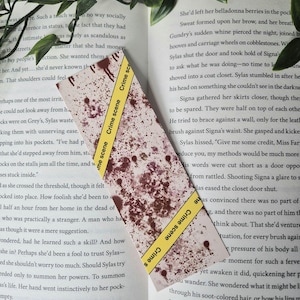 Crime Scene Tassel Bookmark| Thriller Book Accessory| Detective Page ...