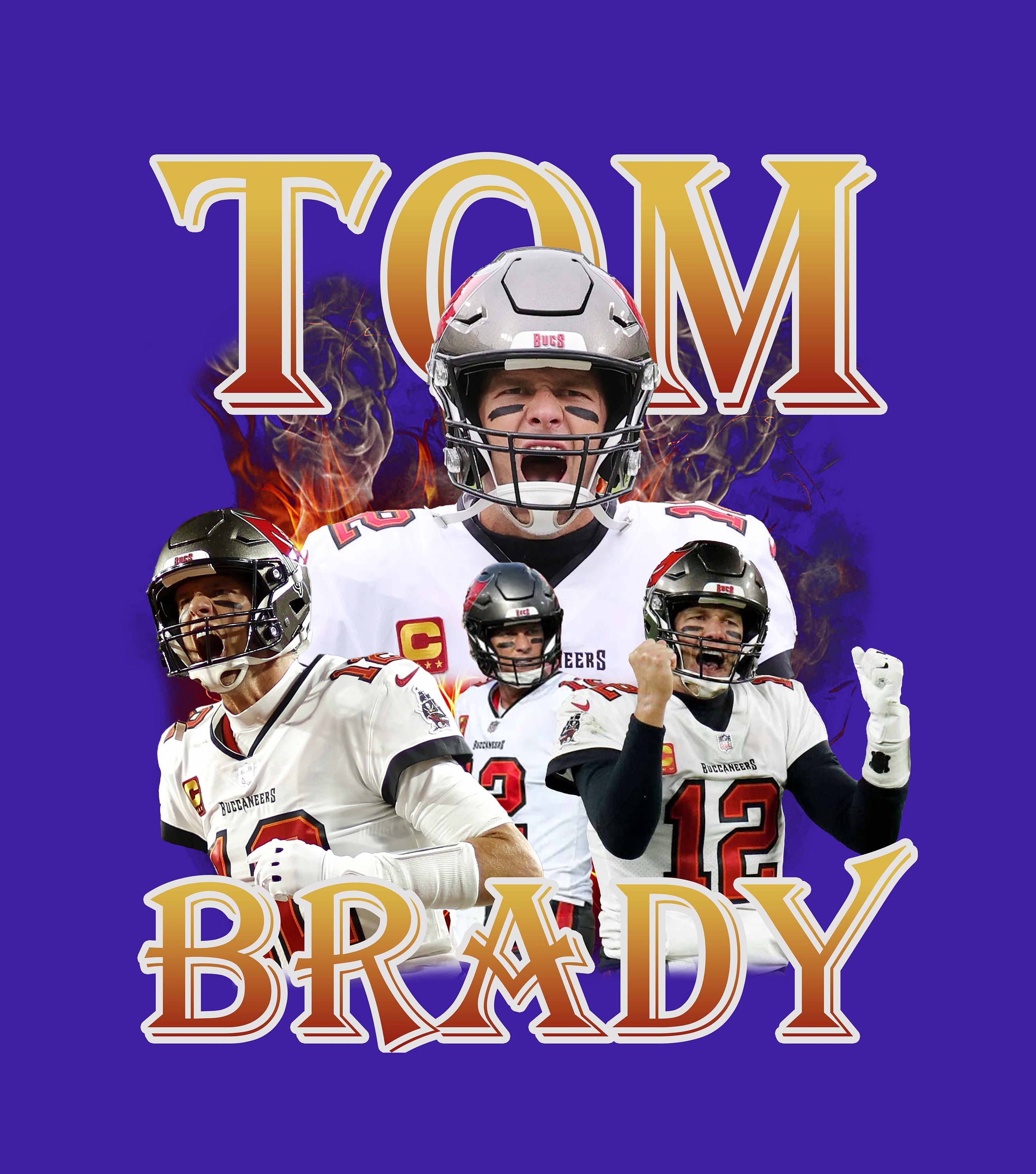 Tom Brady PNG T-shirt Design Downloadable File. for T-shirt Printing ...