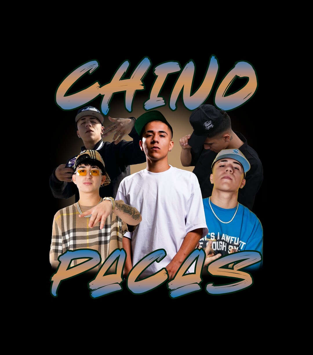 Chino Pacas Png , Ready to Print, Printable Design, Hiphop Artist, 90s ...