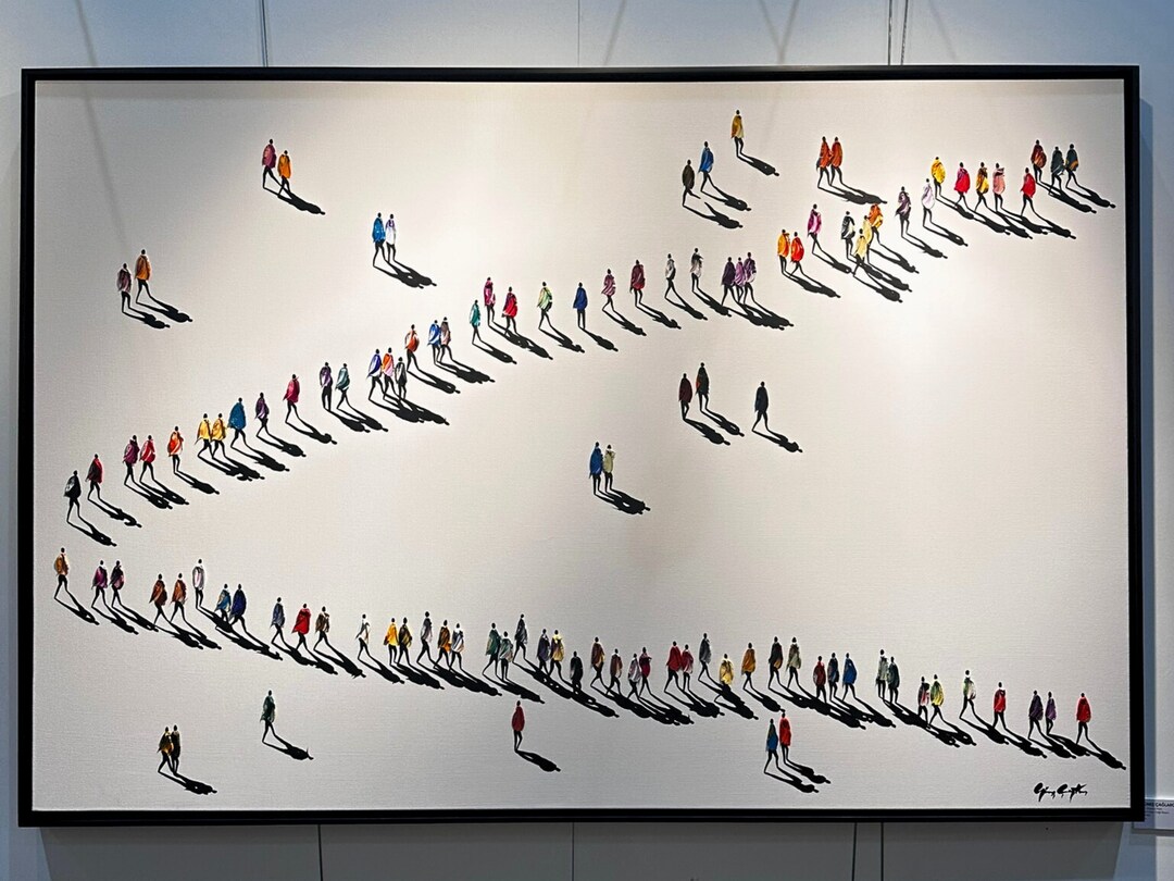 Framed Original Oil Painting, the Chosen Path 47x70, Shadows Collection ...