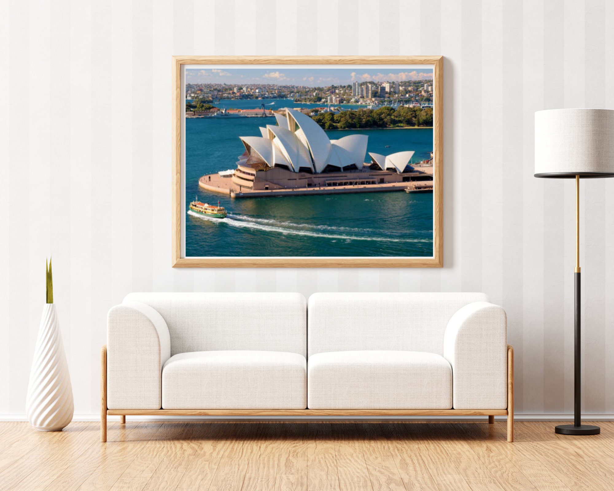 Sky Blue Printable Sydney Opera House Art, Wall Art, Wall Decor, Wall ...