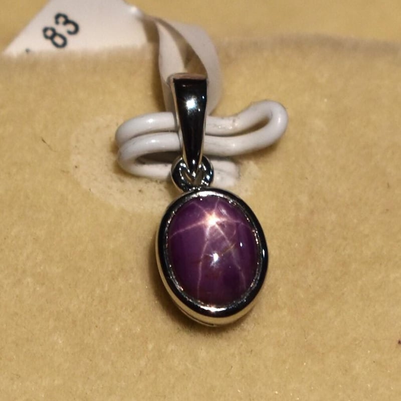 Natural Ruby Pendant - Etsy