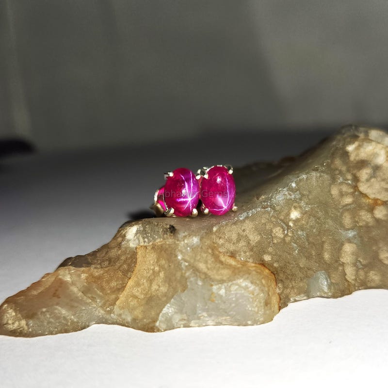 Ruby Earrings - Etsy