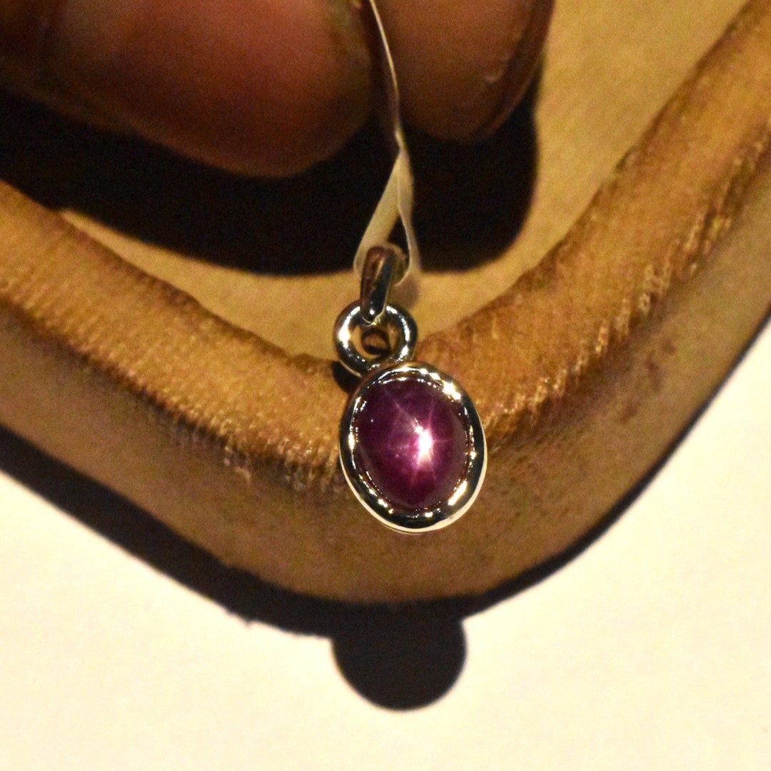 100% Certified Natural Star Ruby - Handmade Necklace Set With ...