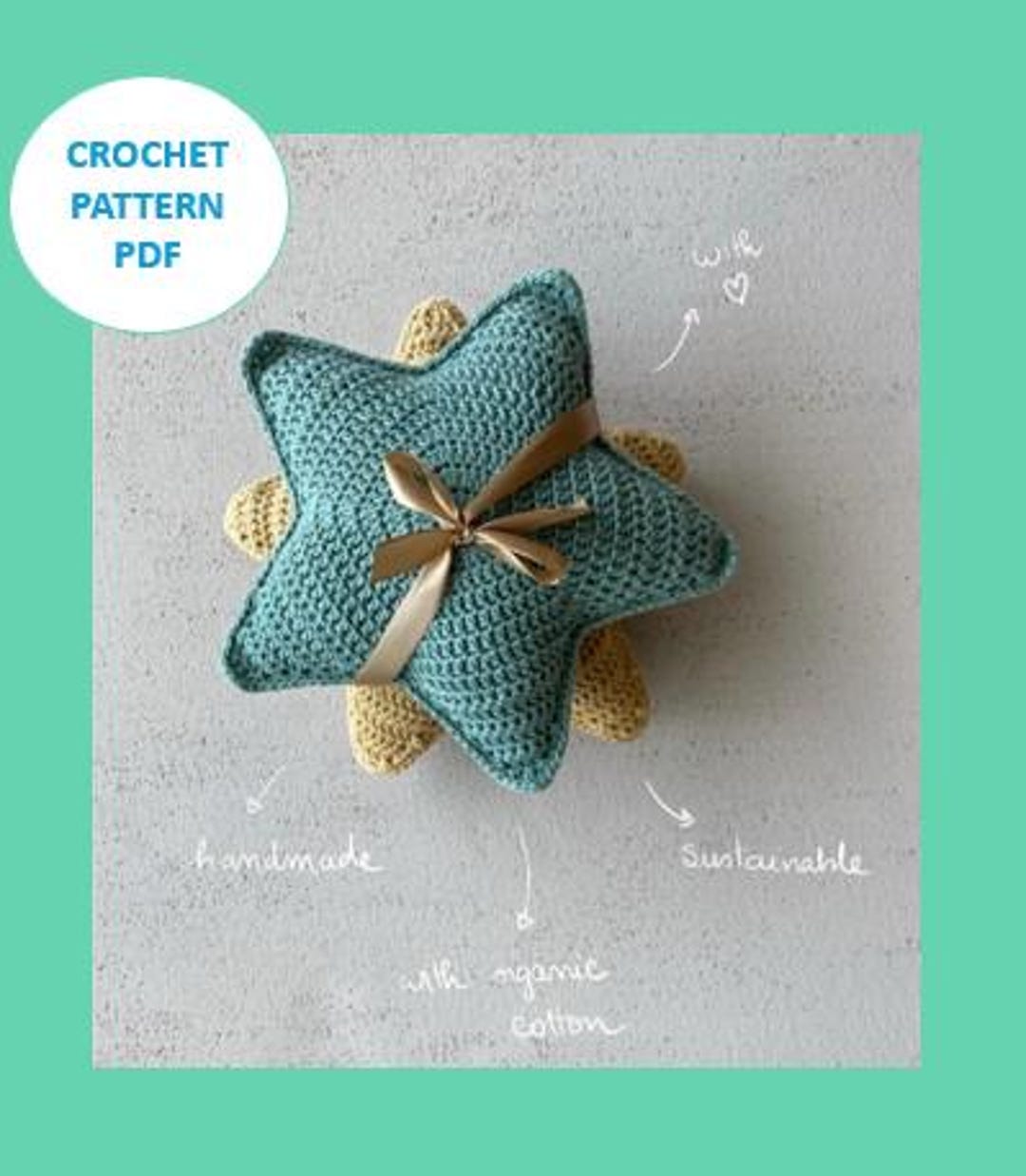 Star Pillow Crochet Pattern - Etsy