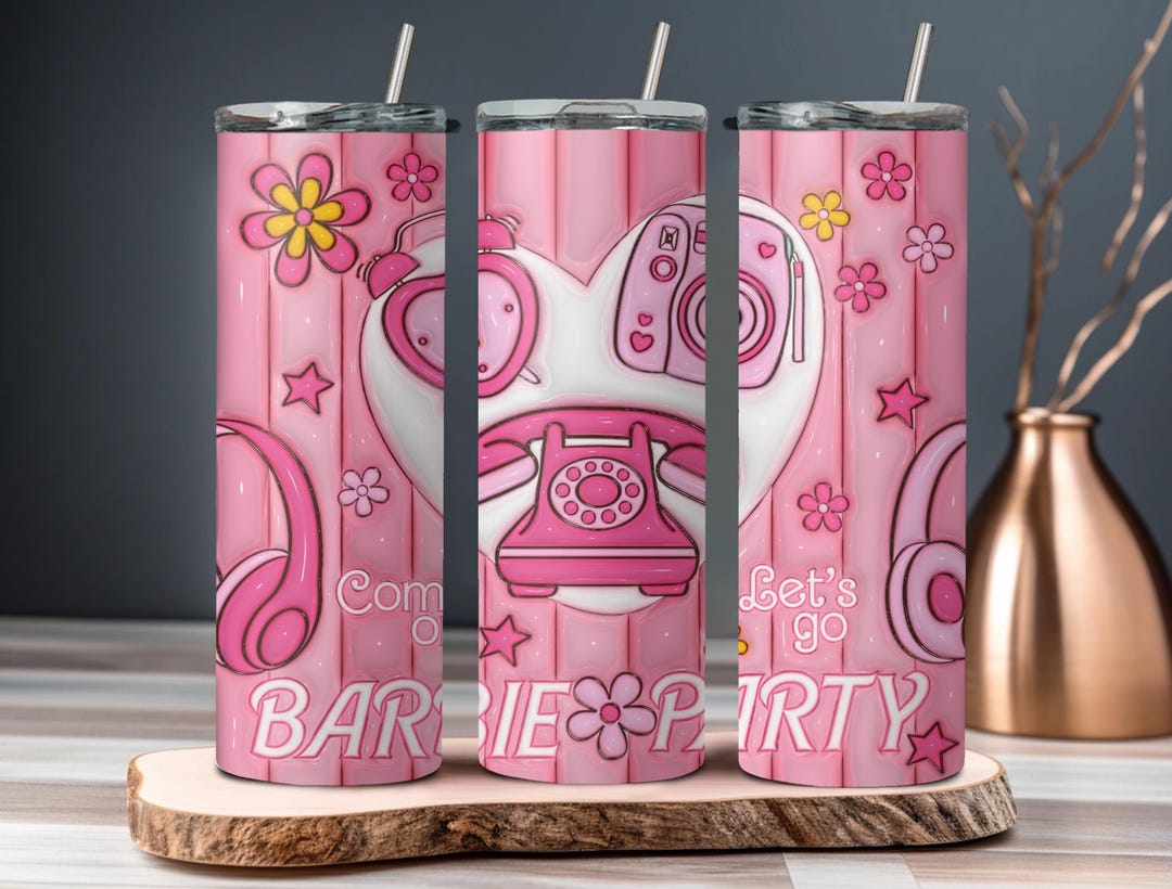 Come on Barbie Wrap 3d Inflated Barbie Tumbler Design Digital Download ...