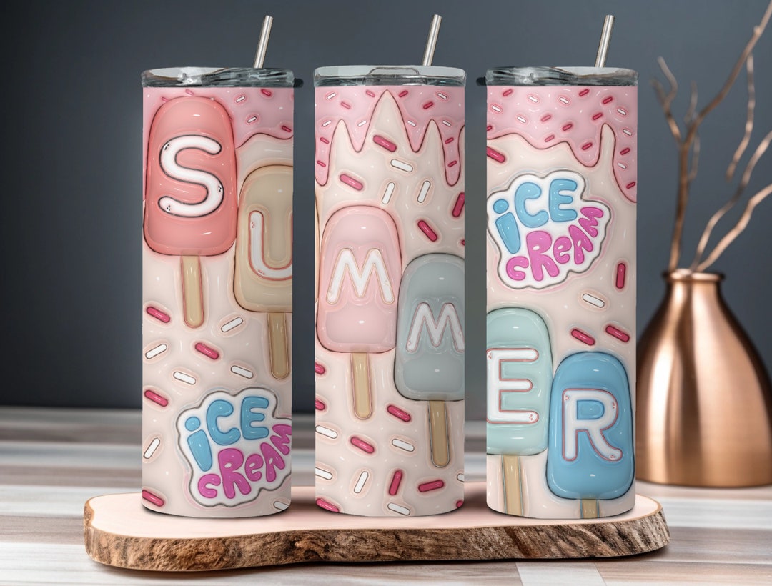 Summer Vibes Inflated Wrap Design Summer Vibes 3d Inflated - Etsy