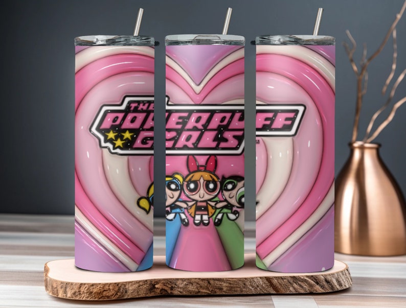 Powerpuff Girls Tumbler 3d Inflated Tumbler Designs - Etsy Australia