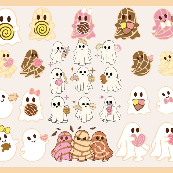 Concha Ghost Svg - Etsy