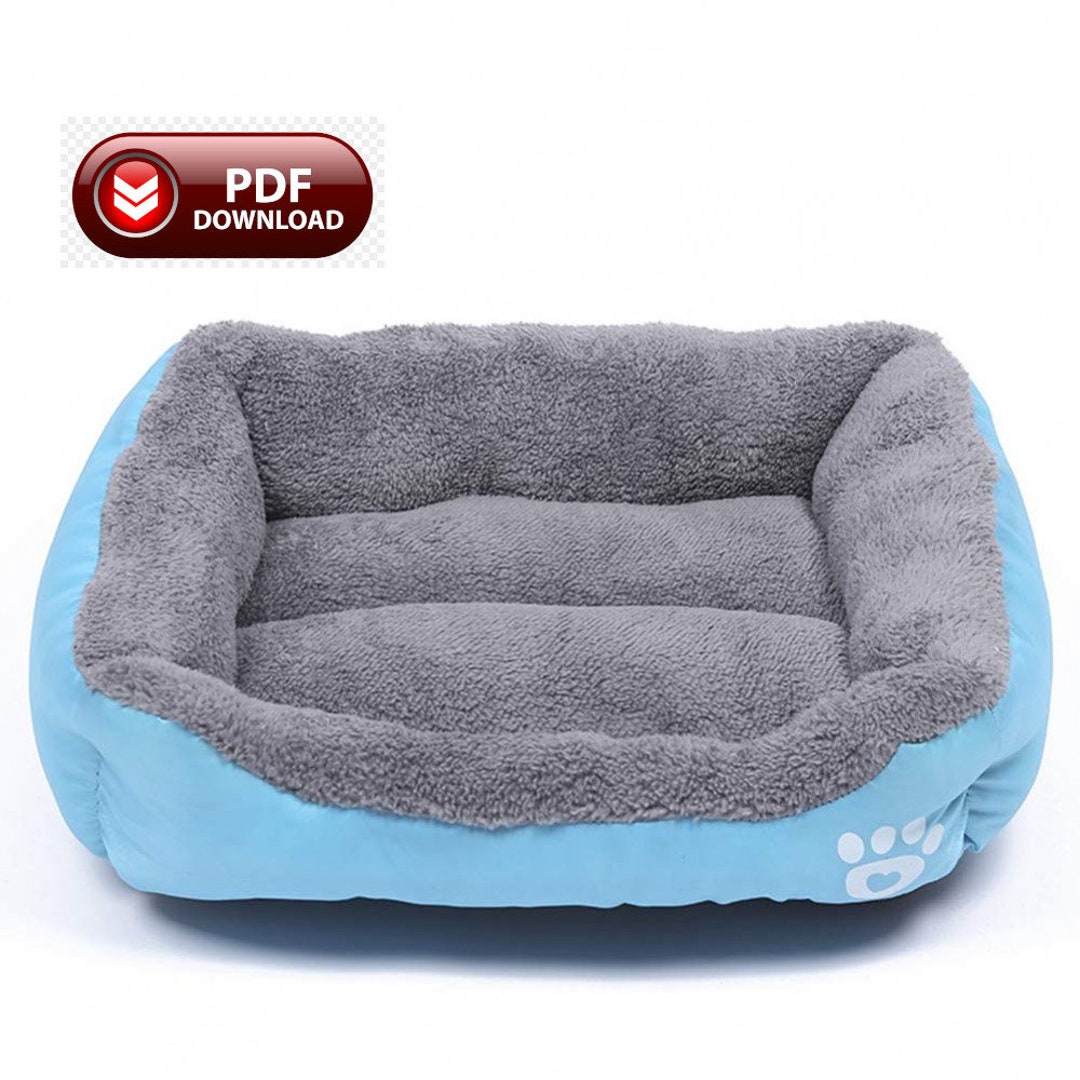 PDF Sewing Pattern for Dog Bed in L Size With Video Tutorial Included ...