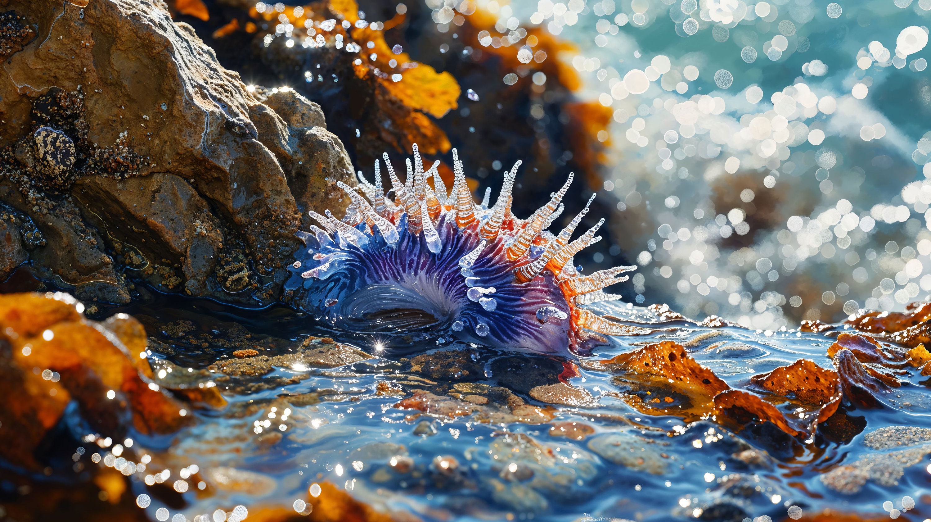 California Tidepools Set B: Coastal Art Collection - Digital Wallpaper ...
